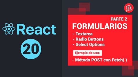 20 Formularios en React 2 Creación y manejo de datos Curso básico
