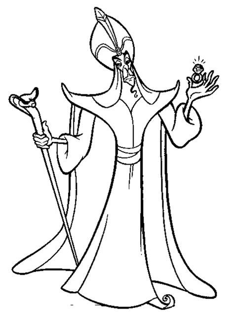 Jafar Coloriage Aladdin Imprimer Et Colorier
