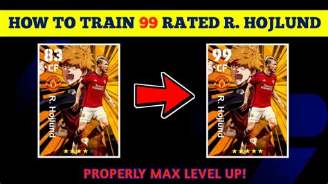 How To Train Free Blue Lock R Hojlund In Efootball Mobile Youtube