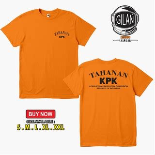 Jual Kaos Baju TAHANAN KPK KOMISI PEMBERANTASAN KORUPSI ANTI KORUPSI