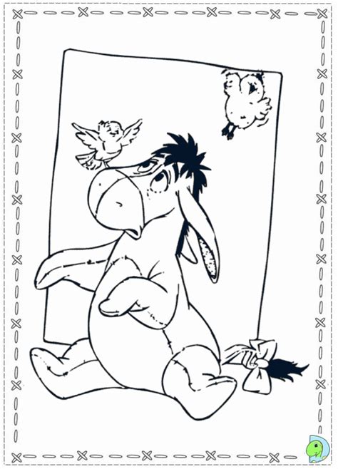 Dibujo de Eeyore para colorear y Pintar Imágenes Para Dibujar Gratis