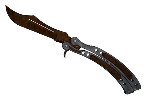 CSGO Butterfly Knife Rust Coat Toys Games Video Gaming In Game