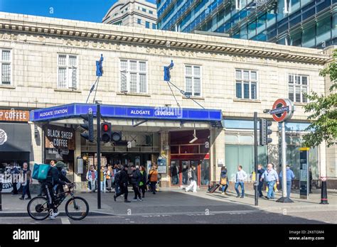 Aldgate Underground Station Entrance Algate High Street Aldgate The