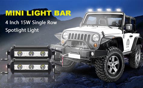 Willpower Pcs Inch W Single Row Led Light Bar Low Profile Ultra