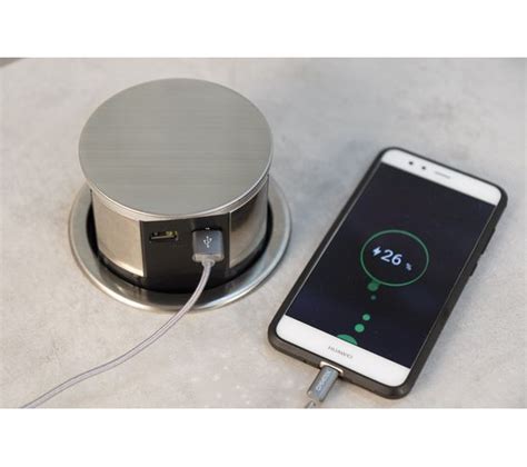 Bloc Multiprise Encastrable Compact 3 Prises 16a 2p T Et 2x USB