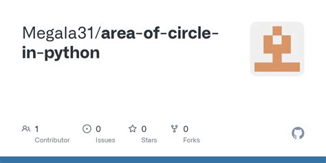 github megala31 area of circle in python