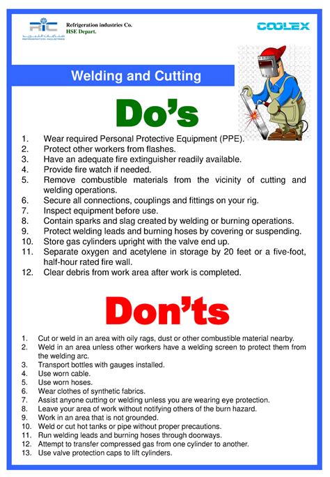 Safety Do S And Don T 1672230214 HSE Depart Welding And