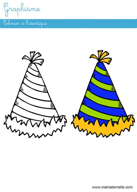 Graphisme colorier à l identique Ma Maternelle