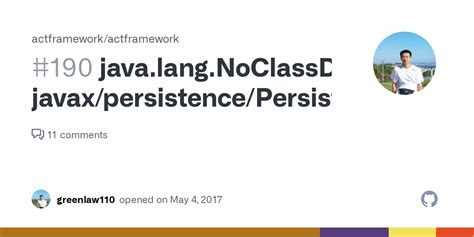 Java Lang NoClassDefFoundError Javax Persistence Persistence Issue