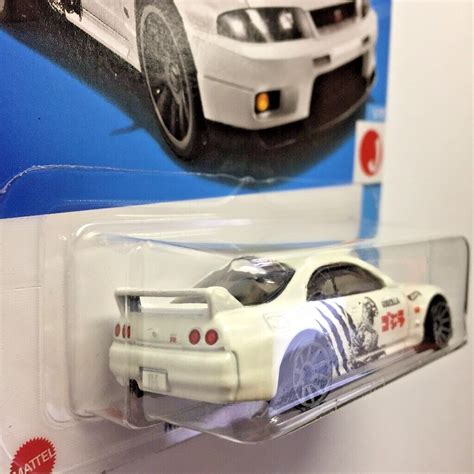 NEW Hot Wheels Nissan Skyline GT R BCNR33 White Godzilla 2024 No 96