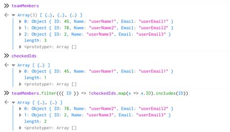 javascript how can i compare 2 array of objects and return a new array only containing