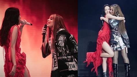 Blackpink s Jisoo hugs Camila Cabello during LA concert leaves Rosé
