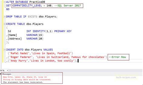 sql server error solution string or binary data would be truncated