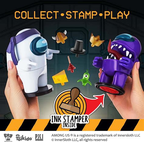 Buy Four Among Us Crewmate Figures With Stampers Inch Tall Among