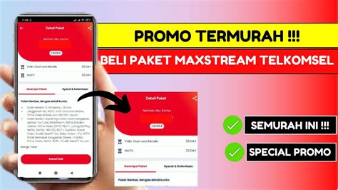 Cara Membeli Paket Maxstream Telkomsel YouTube