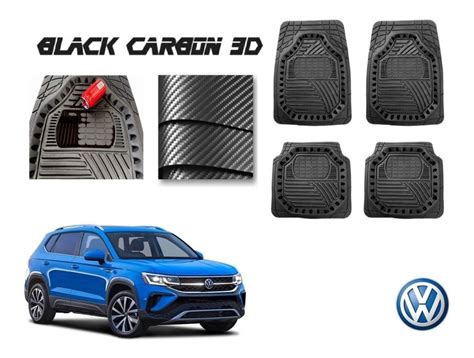 Tapetes Charola Premium Black Carb N Vw Taos A Meses Sin