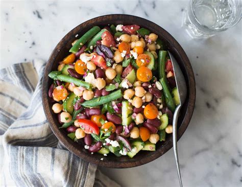 Mediterranean Three Bean Salad Healthy Nibbles Bits