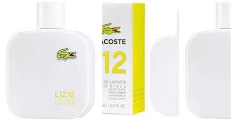 Lacoste Eau de Lacoste L 12 12 Blanc Edição Limitada Novas fragrâncias