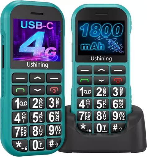 Ushining T L Phone Portable Senior G D Bloqu Avec Grandes Touches Eur