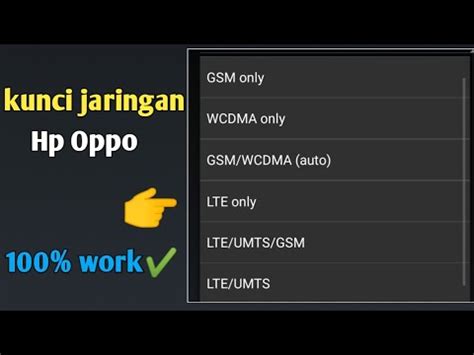 Tutorial Cara Kunci Jaringan Ke LTE Only Hp Oppo Terbaru