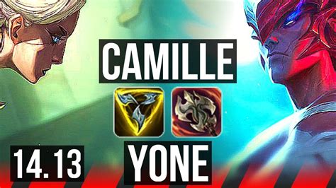 Camille Vs Yone Top Winrate Solo Kills Godlike Br