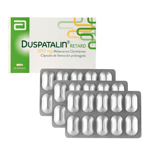 Duspatalin Retard Mebeverina Clorhidrato 200 Mg Lafrancol Caja X 30