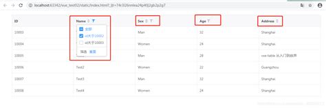 vue中的vxe table教程9 表格筛选 vxe table筛选 csdn博客