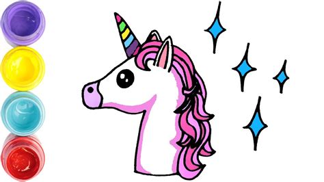 Como dibujar un UNICORNIO KAWAII fácil Aprende a dibujar Unicornio
