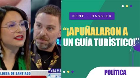 NEME PARA EN SECO A IRACÍ HASSLER POR GUÍA TURÍSTICO APUÑALADO YouTube
