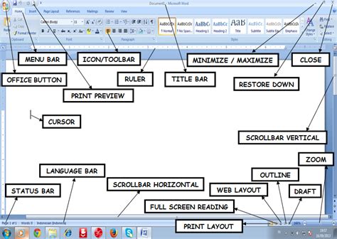 Menu Bar Pada Microsoft Word Dan Fungsinya Kepala Imagesee