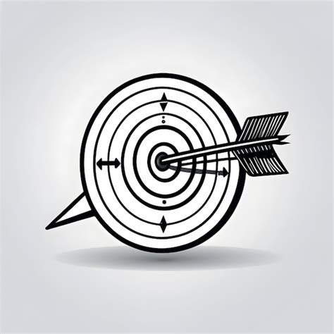 Ícone bullseye alvo alvo sucesso alvo acerto direto alvo de precisão