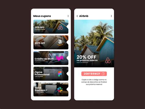 DailyUI 061 redeem coupon by Janaíne Arioli on Dribbble
