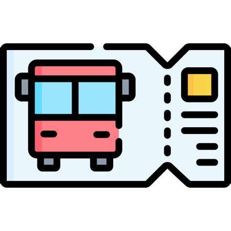 Bus Ticket Special Lineal Color Icon