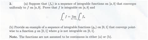 solved suppose that fn is a sequence of integrable