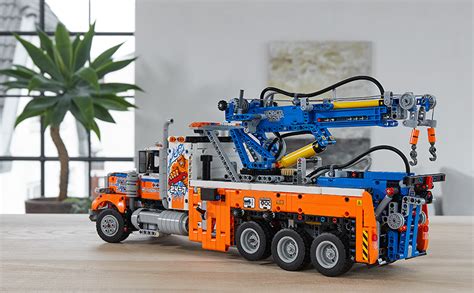 LEGO Technic 42128 Camión de Remolque Resistente con grúa de Juguete