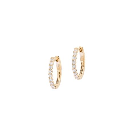 Diamond Inside Outside Oval Hoops Be Loved Jewelry