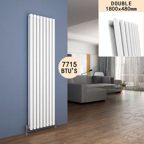 Elegant X Mm White Vertical Column Radiator Low Carbon Steel