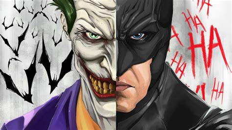 X Joker And Batman K Hd K Wallpapers Images Backgrounds