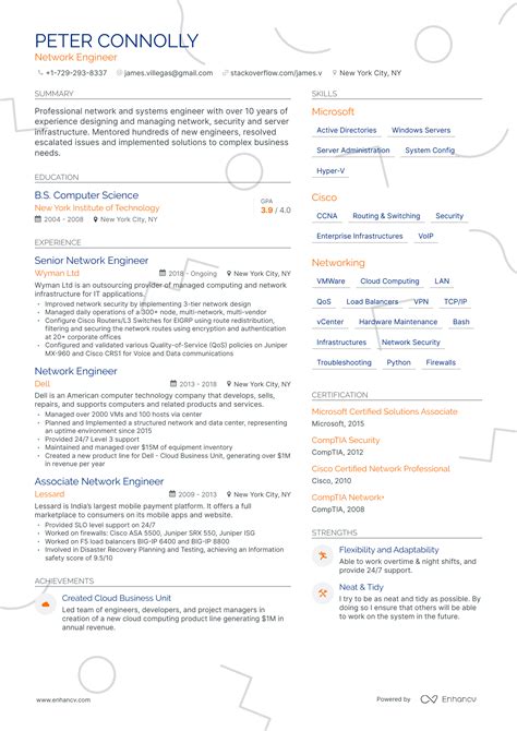 15 Network Engineer Resume Examples Guide For 2023