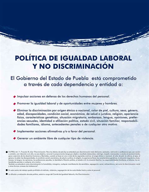 Política de Igualdad Laboral y No Discriminación