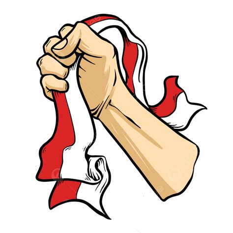 Tangan Memegang Bendera Indonesia Merdeka Bendera Indonesia Indonesia
