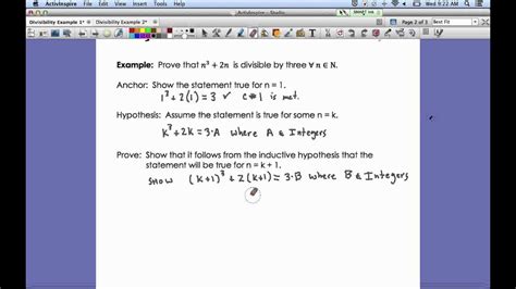 induction proof involving divisibility example 1 youtube