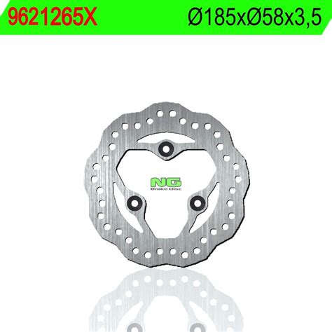 Disco de freno NG ondulado 9621265X Ø185 x Ø58 x 3 5 Motos Cano Sport