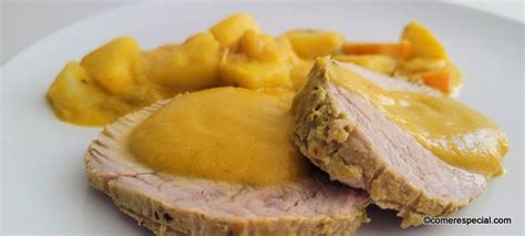 Lomo de cerdo en olla rápida Comer especial