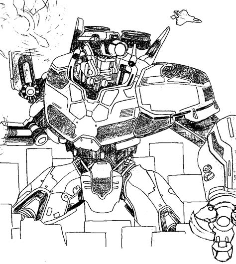Pacific Rim Gypsy Danger Coloring Pages