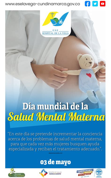D A Mundial De La Salud Mental Materna E S E Hospital De La Vega