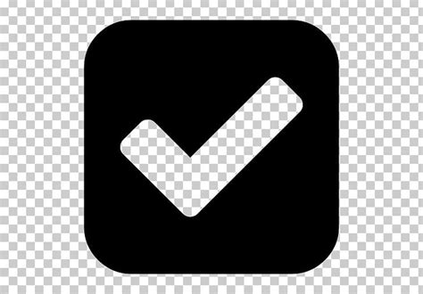 Check Mark Checkbox Computer Icons PNG Clipart Angle Black Black