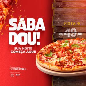 Pizzaria Sabadou Sua Noite Come A Aqui Pizza G Ifood Delivery Social