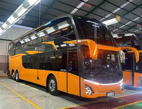 Pakai Bodi Jetbus 5 PO 27trans Rilis Bus Double Decker Baru Mobil