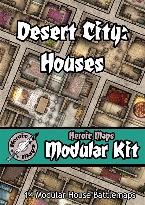 Heroic Maps Modular Kit Desert City Houses Heroic Maps